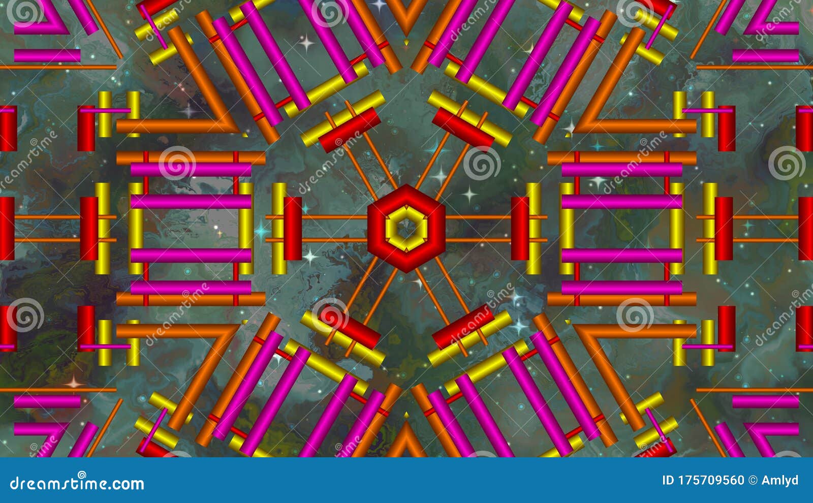 Tubular Shapes On Cosmic Background Royalty-Free Stock Image ...