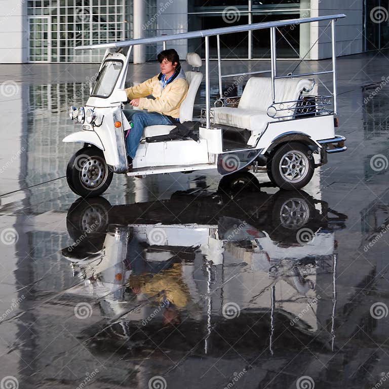 Tuc Tuc stock image. Image of rickshaw, green, modern - 13125967