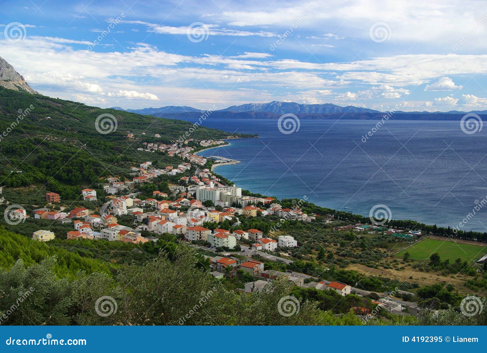 Tucepi 01 stock image. Image of hvar, adriatic, dalmatia - 4192395