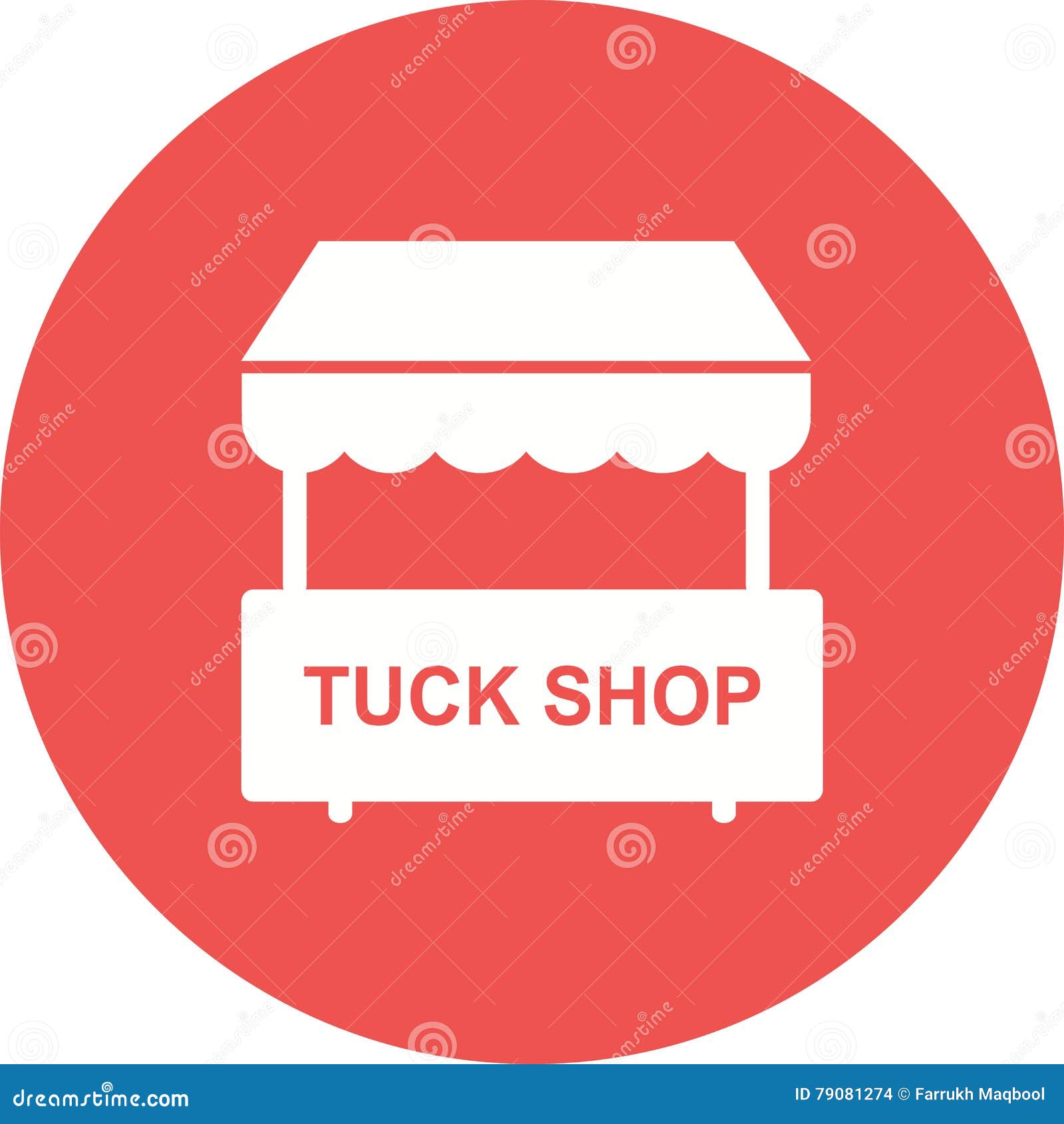 Tuck Shop vector illustratie. Illustration of begrip - 79081274