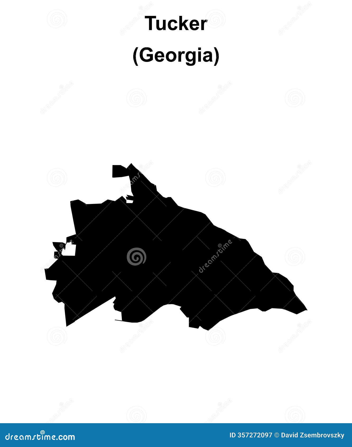 Tucker outline map stock illustration. Illustration of border - 357272097