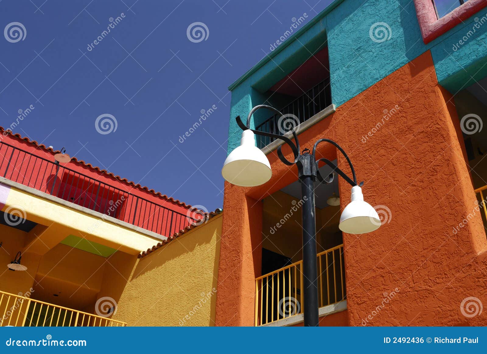 Tucson Colorful Buildings stock photo. Image of urban - 2492436