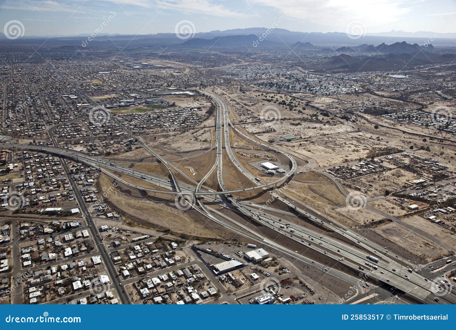 Tucson Interchange stock image. Image of transportation - 25853517