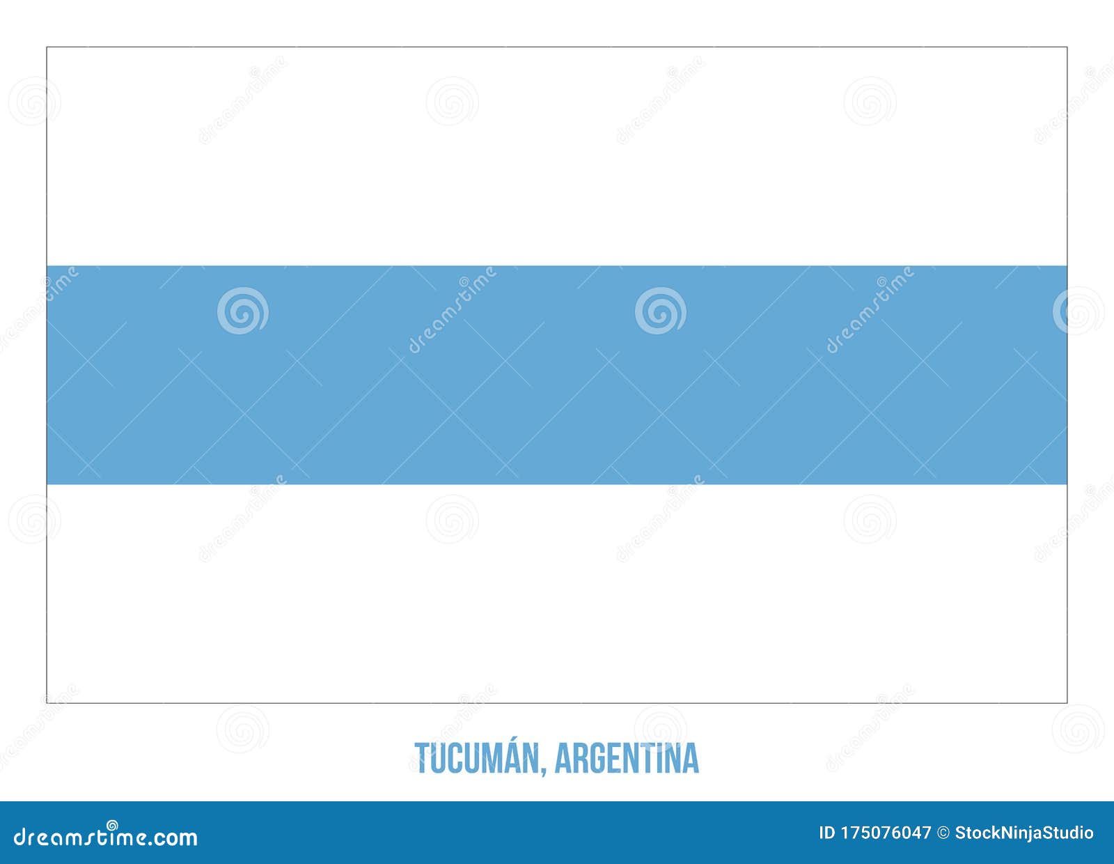 Tucuman Flag Vector Illustration on White Background. Flag of Argentina ...