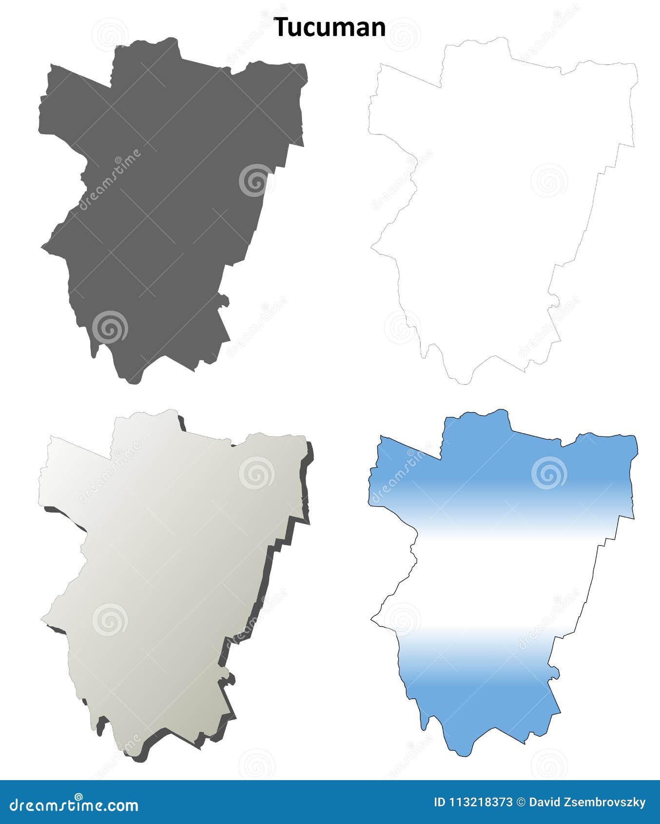 Blank Map Tucuman Province Of Argentina. High Quality Map Province Of ...