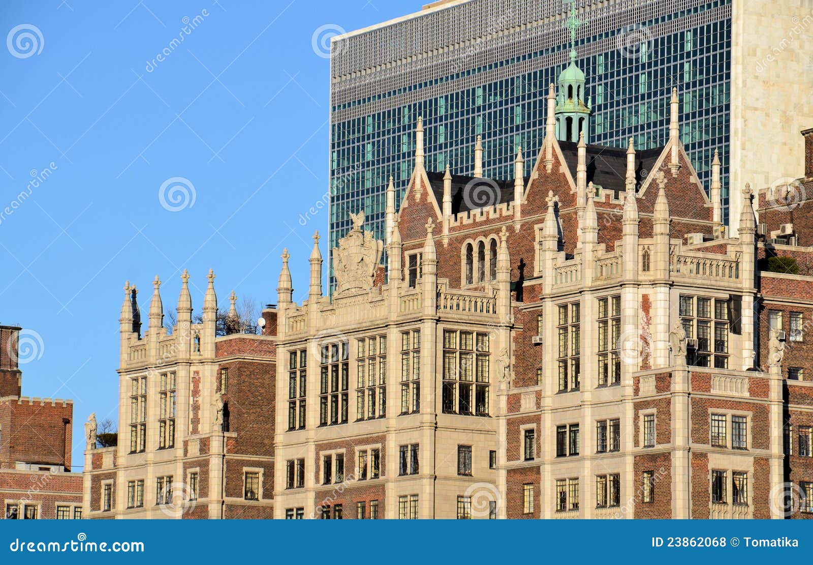 Tudor City stock photo. Image of city, nations, glass - 23862068