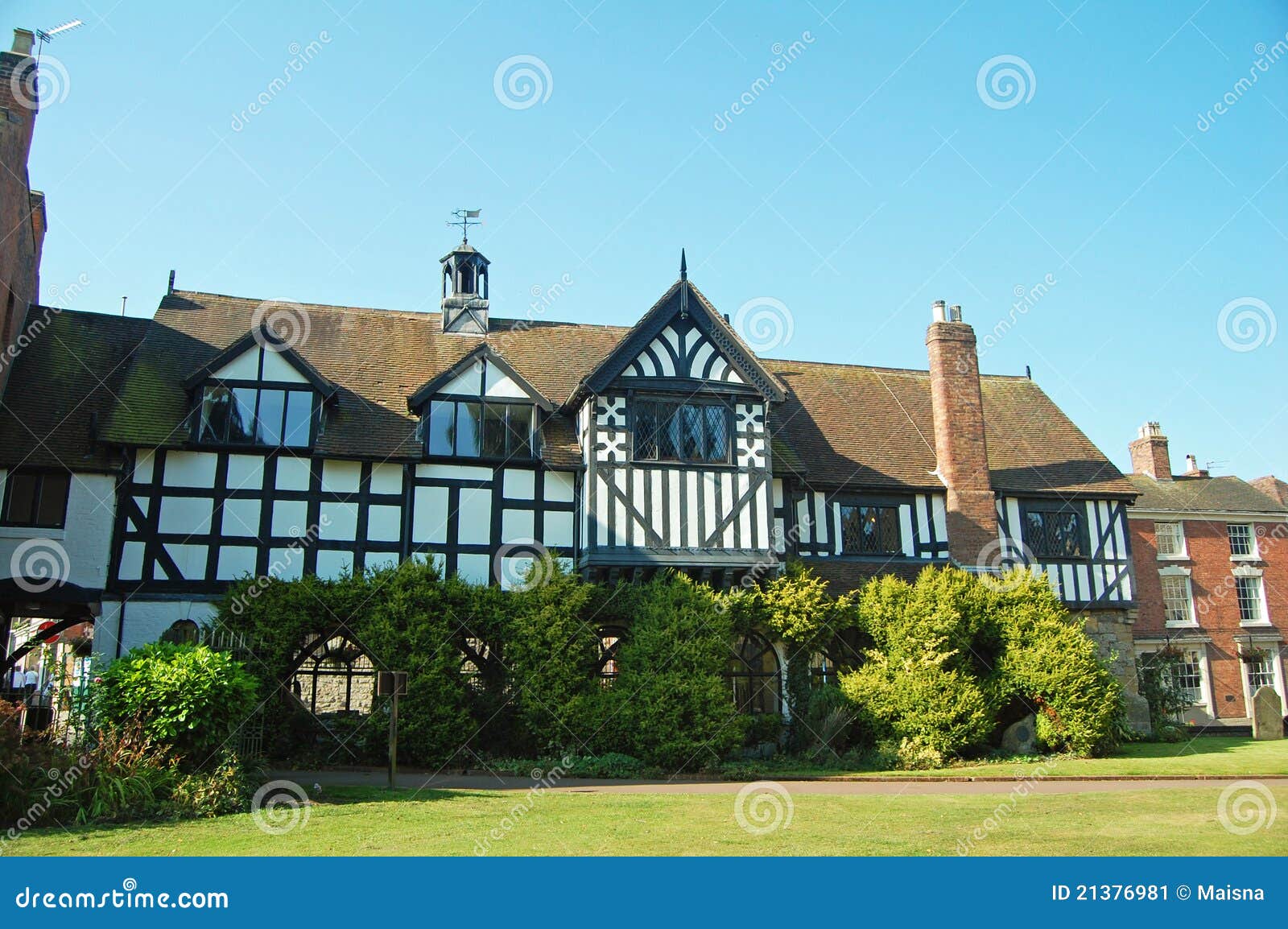 Tudor guildhall stock image. Image of house, historical - 21376981