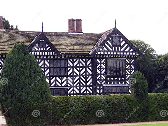 Tudor hall 1 stock image. Image of leaded, windows, white - 362197