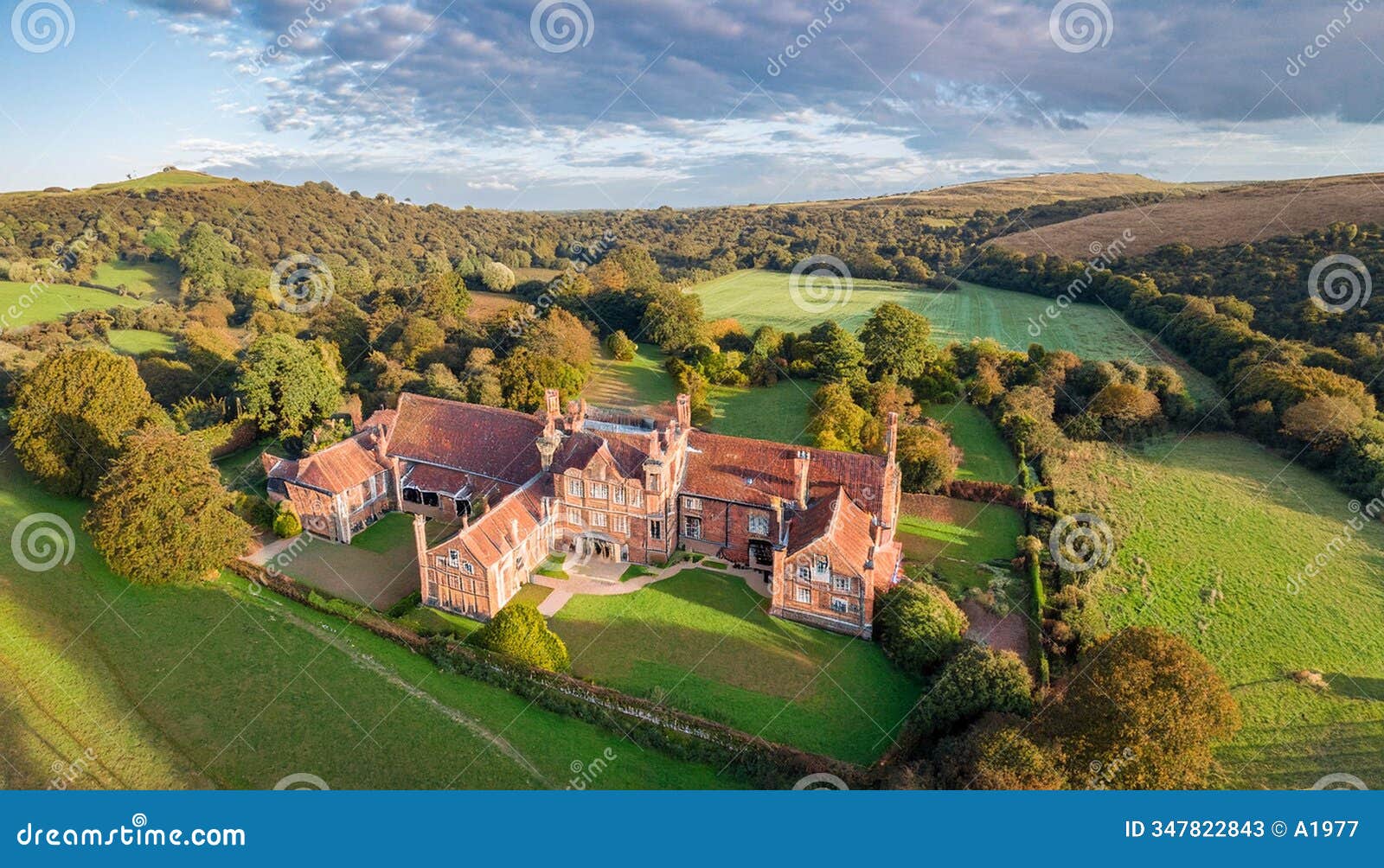 Tudor Manor, AI Generated Stock Photo | CartoonDealer.com #348481500