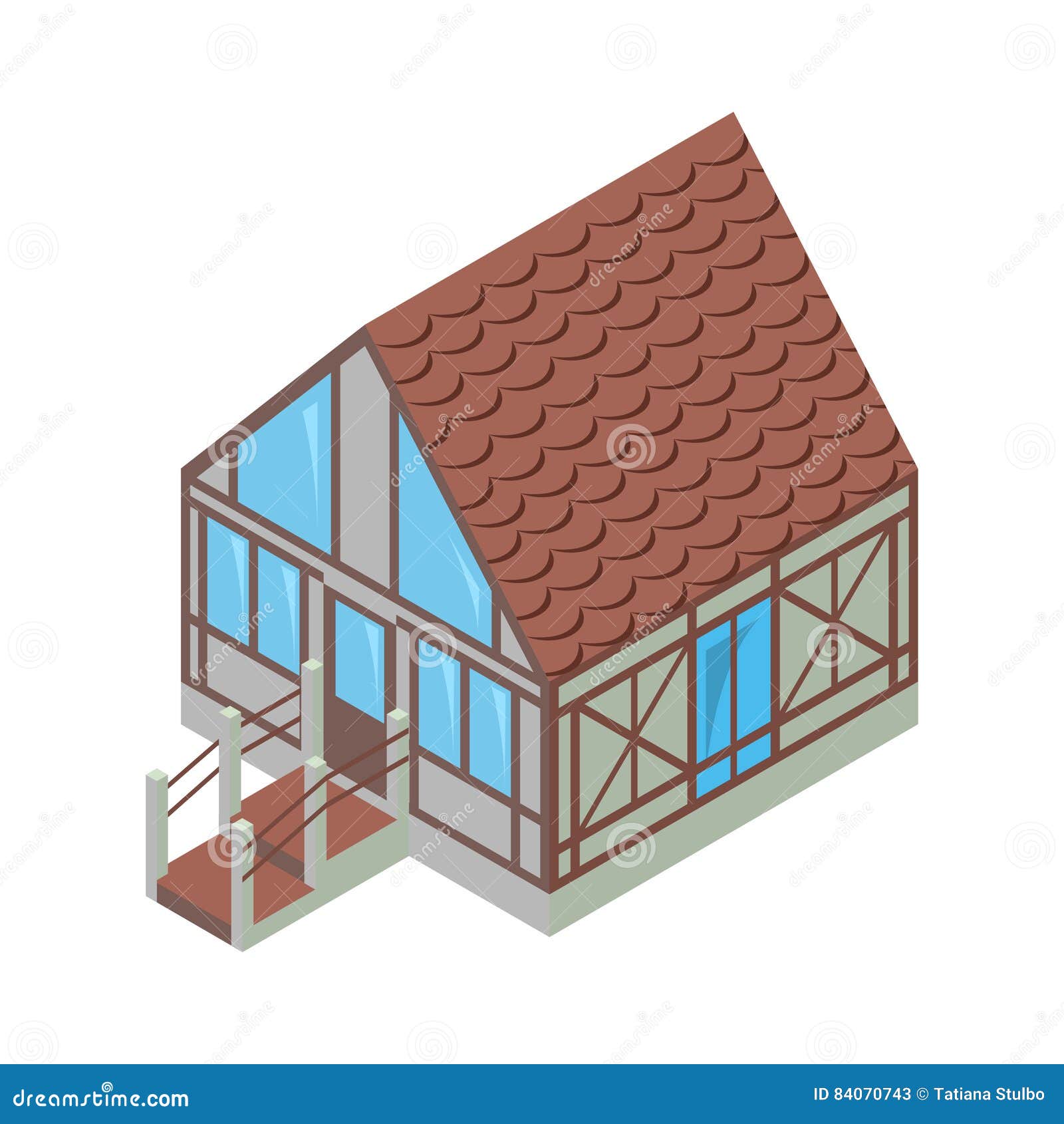 Tudor style house stock vector. Illustration of house - 84070743