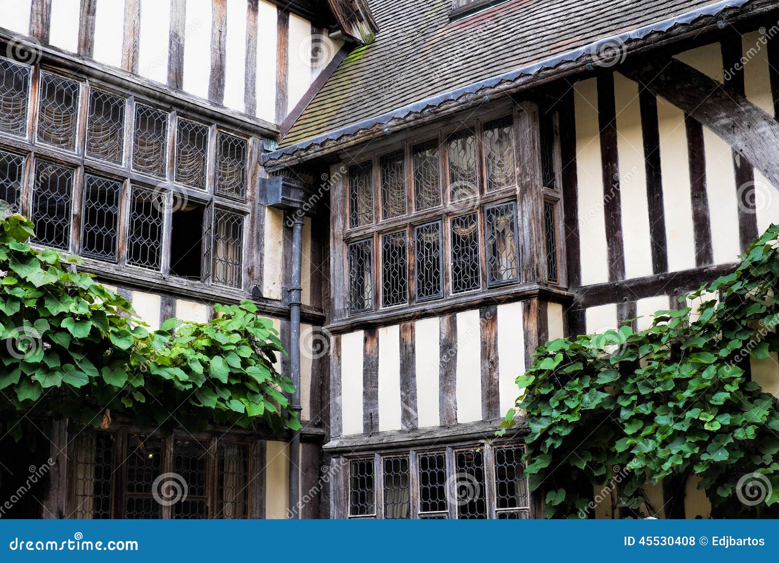 Tudor windows stock photo. Image of manor, historical - 45530408