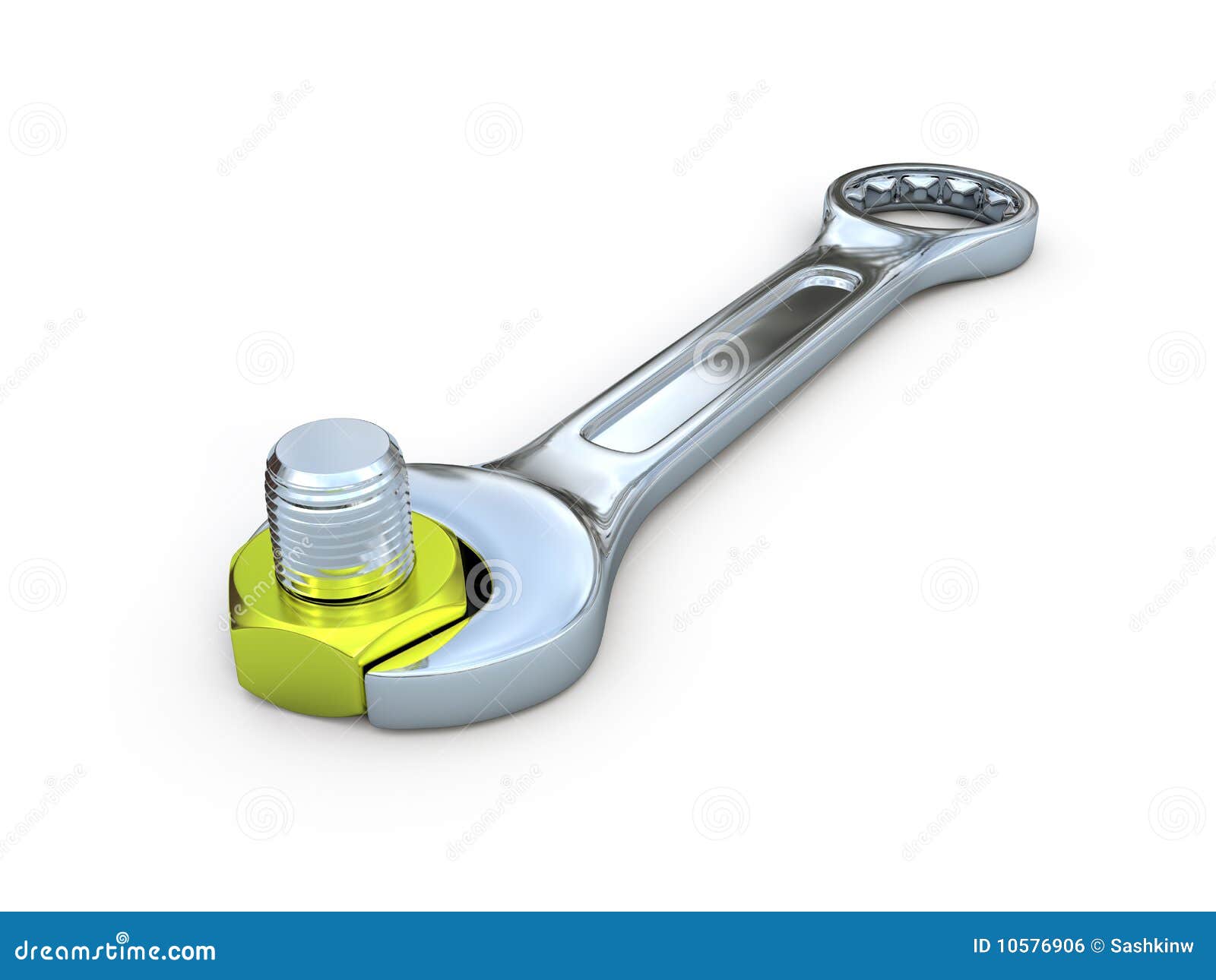 Tuerca Y Tornillo De La Llave Stock de ilustración - Ilustración de ...