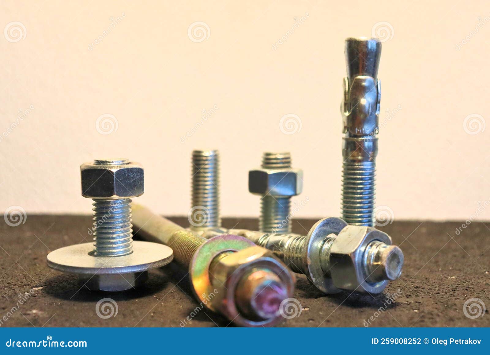 Tuercas Y Arandelas De Anclaje Foto de archivo - Imagen de roscado ...