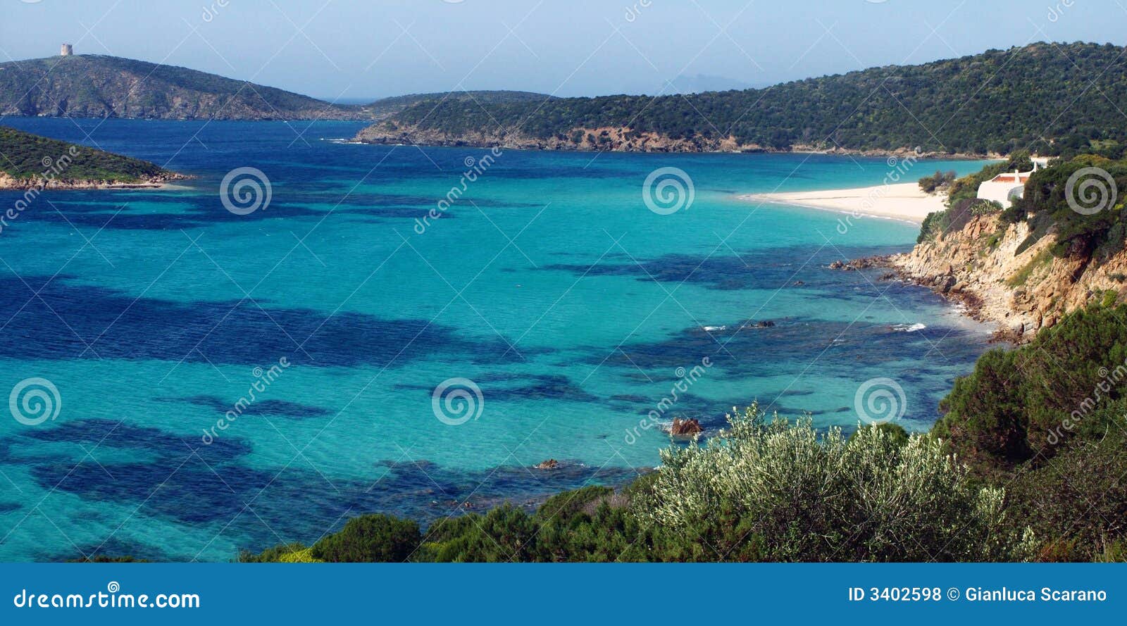 Tuerredda Strand stockfoto. Bild von wüste, sardinien - 3402598