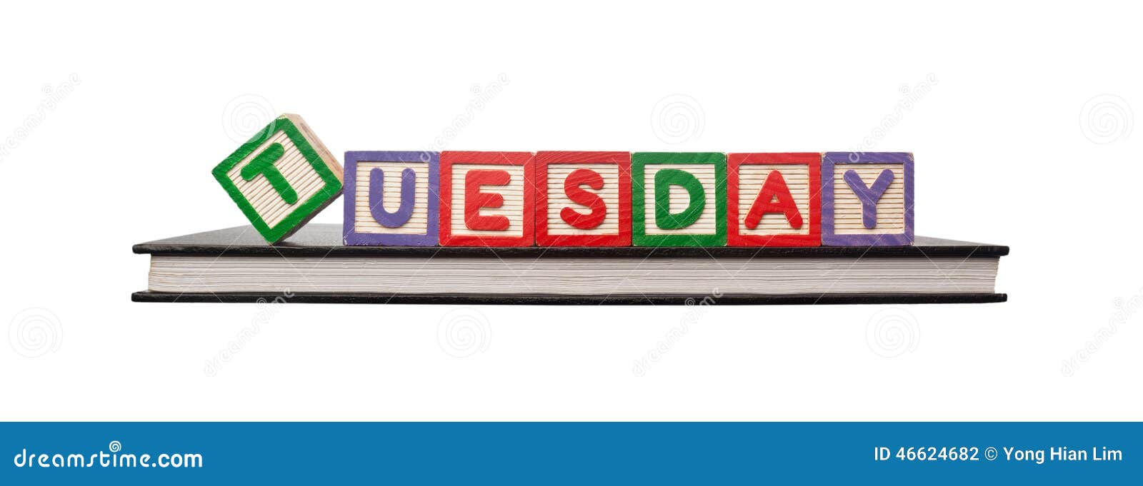 Tuesday stock photo. Image of weekday, white, wooden - 46624682
