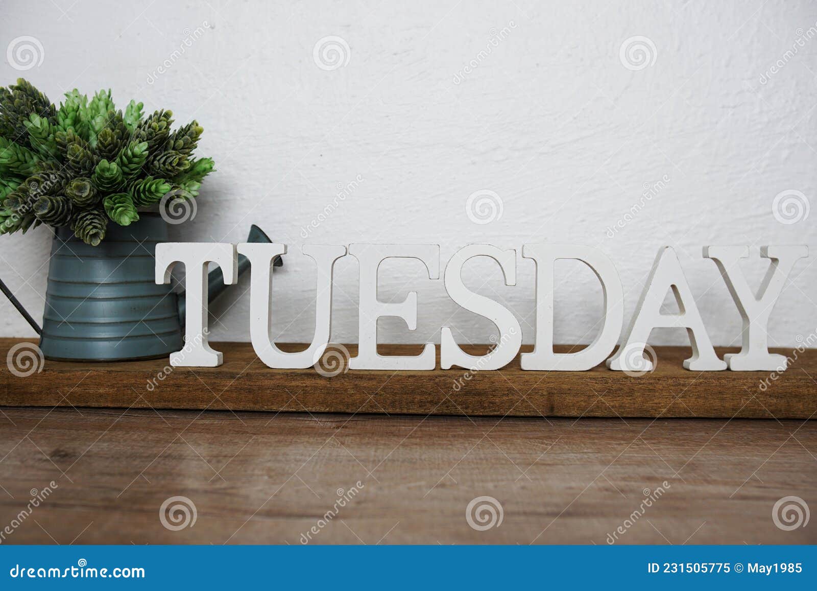 Tuesday Alphabet Letters on Wooden Background Stock Image - Image of ...