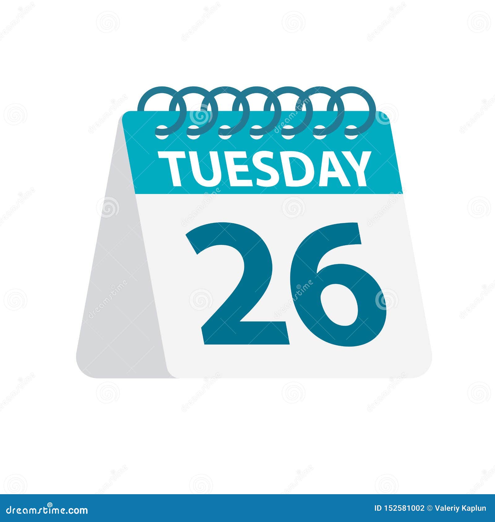 Tuesday 26 - Calendar Icon. Vector Illustration of Week Day Paper Leaf ... Tuesday 26 - Calendar Icon. Vector Illustration of Week Day Paper Leaf ...