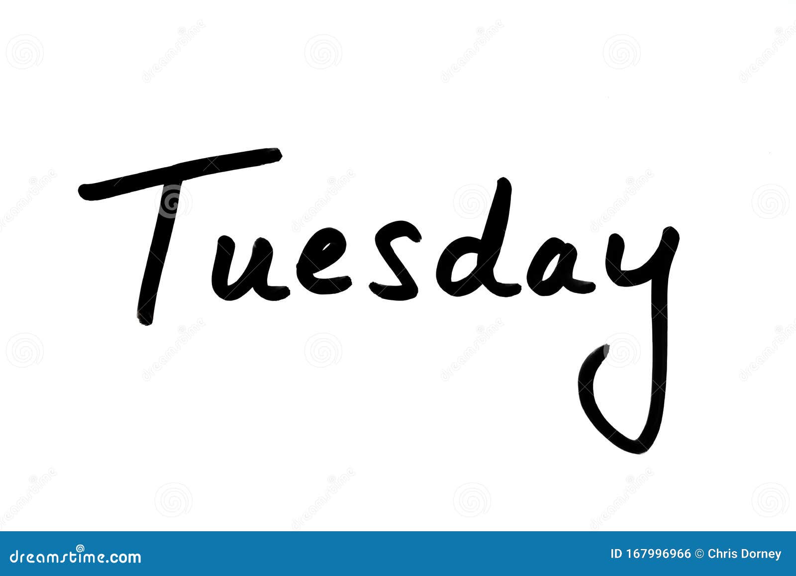 Tuesday stock illustration. Illustration of felttip - 167996966