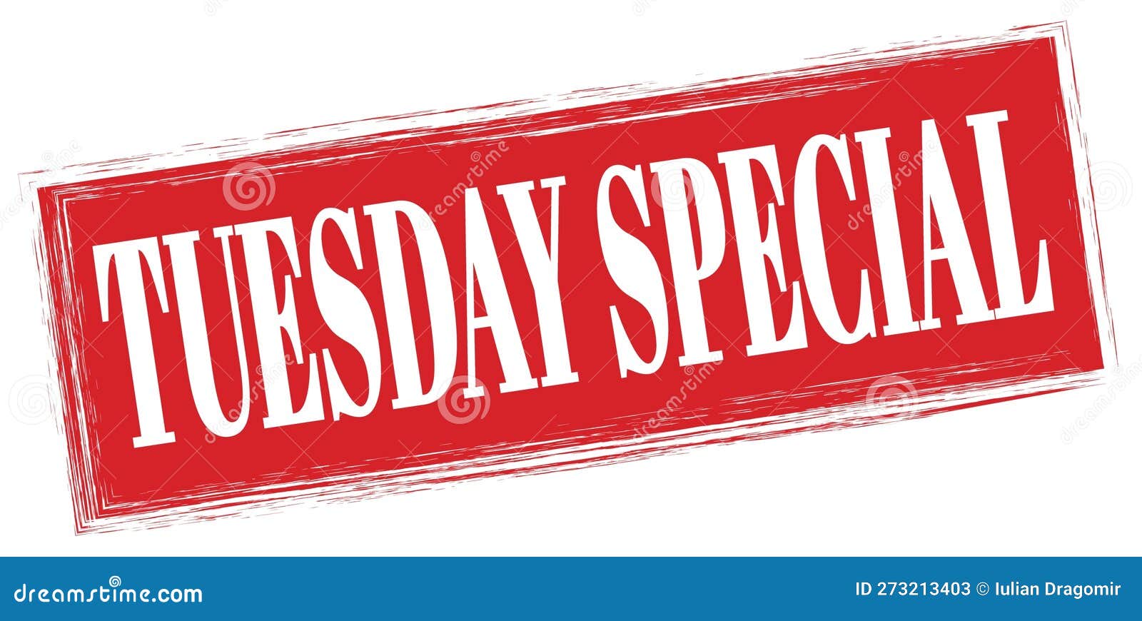 TUESDAY SPECIAL Text Written on Red Stamp Sign Stock Image - Image of ...