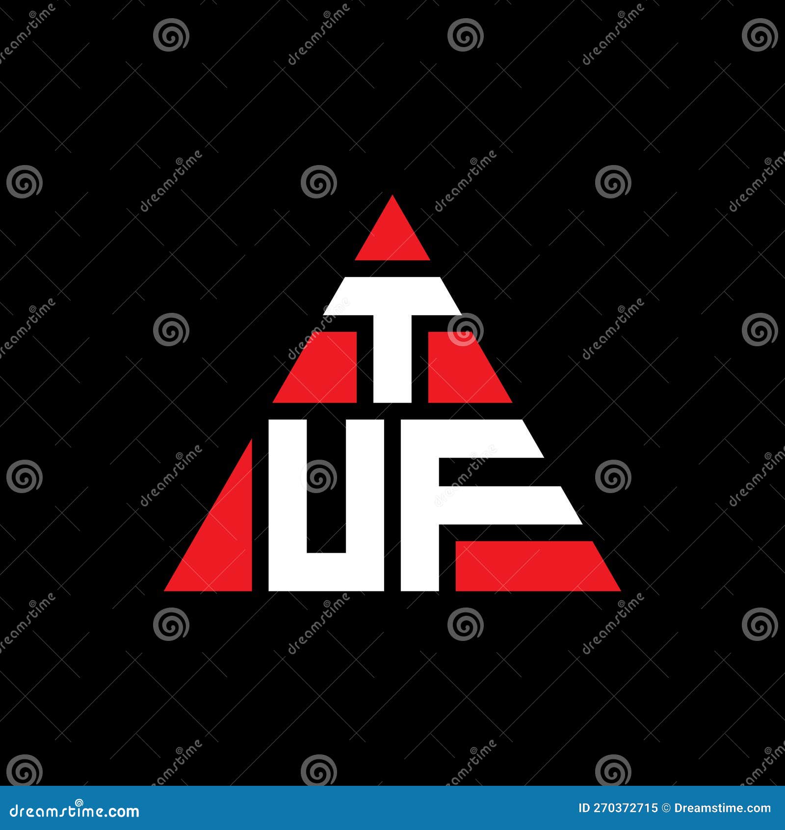 TUF Triangle Letter Logo Design with Triangle Shape. TUF Triangle Logo ...