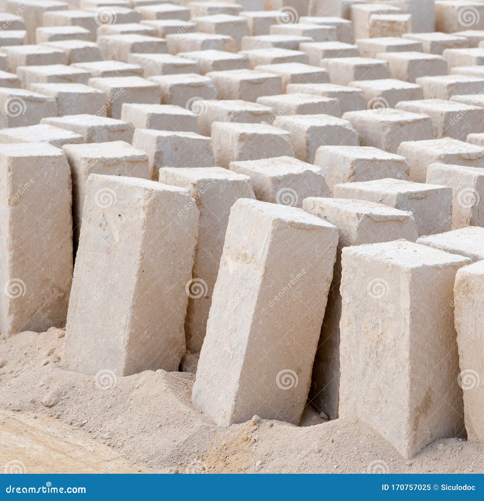 Tufa blocks stock image. Image of close, exterior, pattern - 170757025