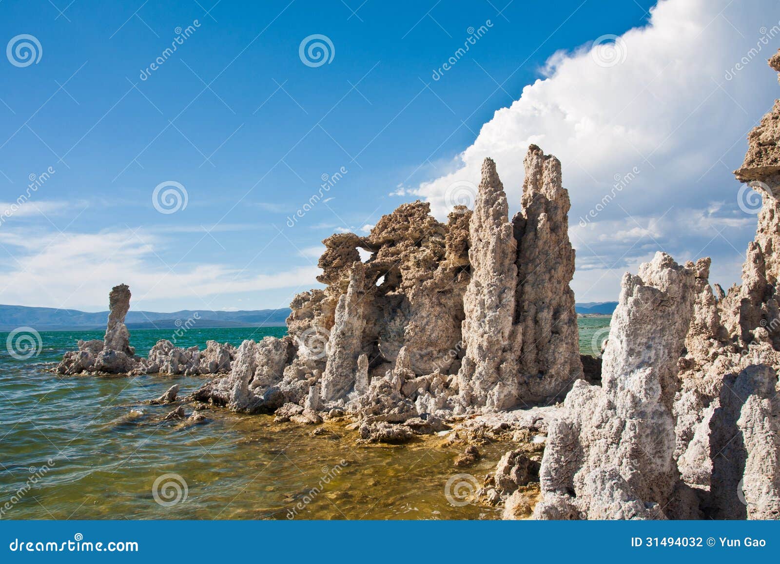 Tufa Formation in Mono Lake,Califormia Stock Photo - Image of basin ...