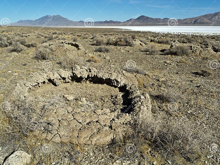 Tufa Formations in the Nevada Desert Stock Image - Image of calcium ...
