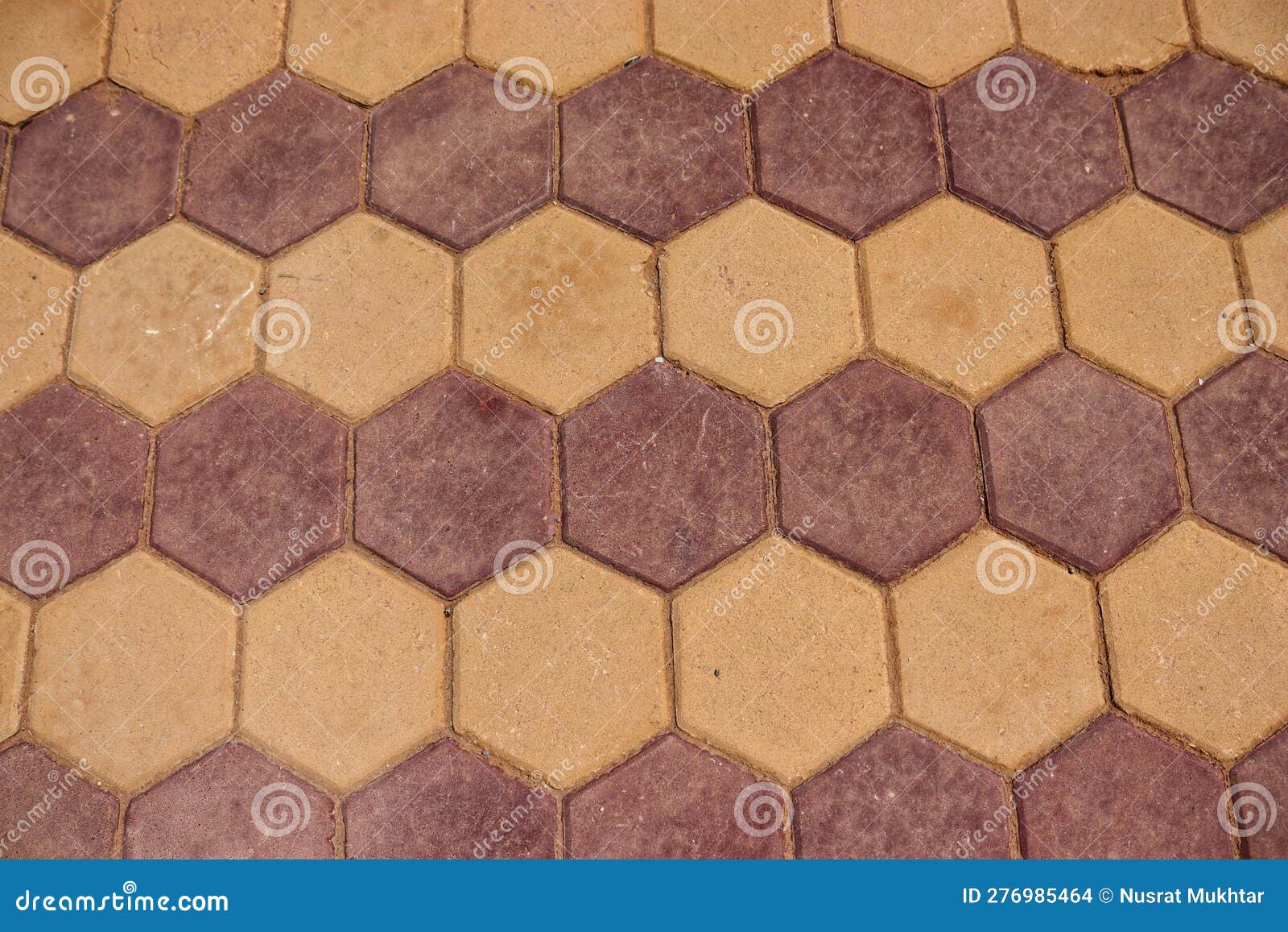 Tuff Tiles on Foothpath are Made from Durable Materials Stock Photo ...