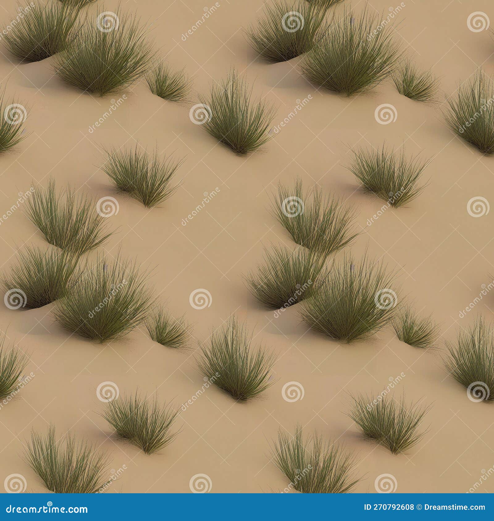 Tufts of Stunted Grass on Desert Sand, Seamless Texture, Generative Ai ...