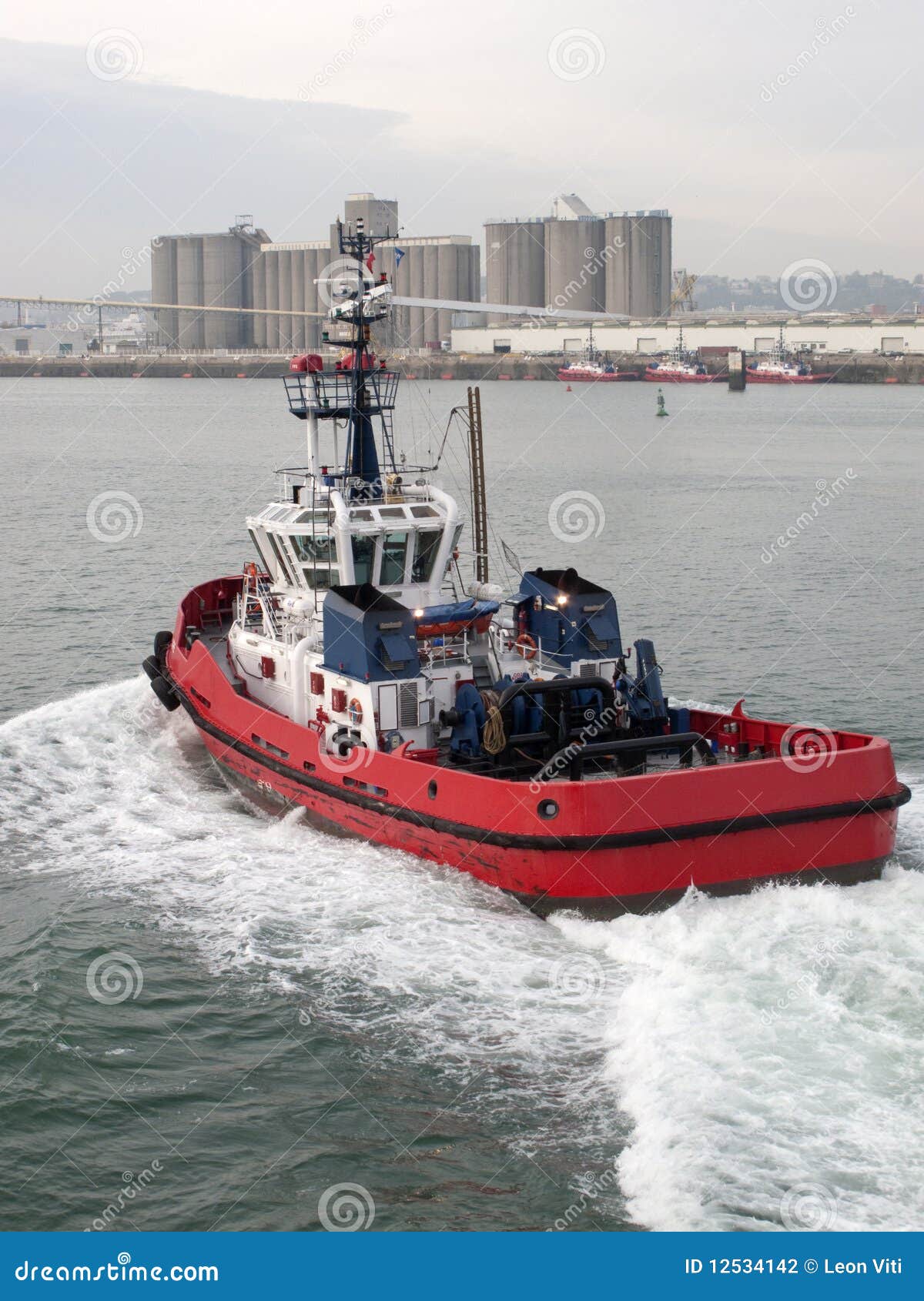 Tug boat stock photo. Image of axis, ensign, travel, engine - 12534142