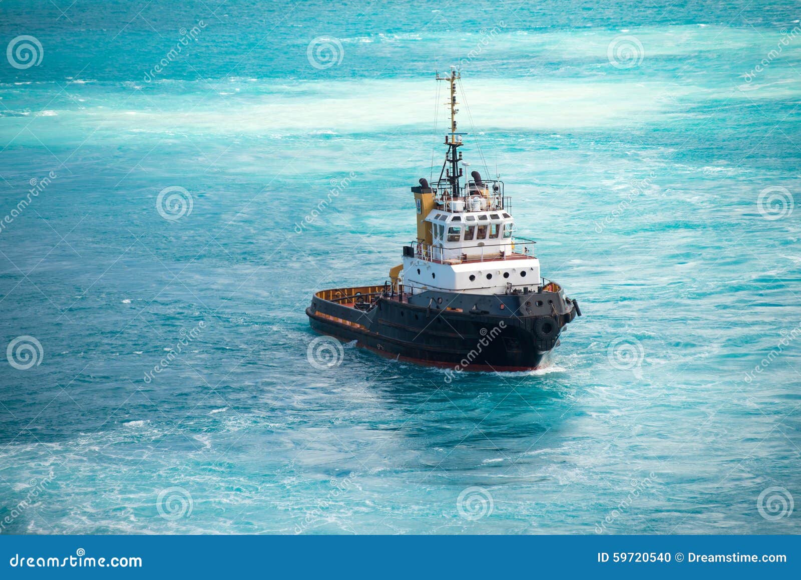 Tug Boat stock photo. Image of ocean, tugboat, cruise - 59720540