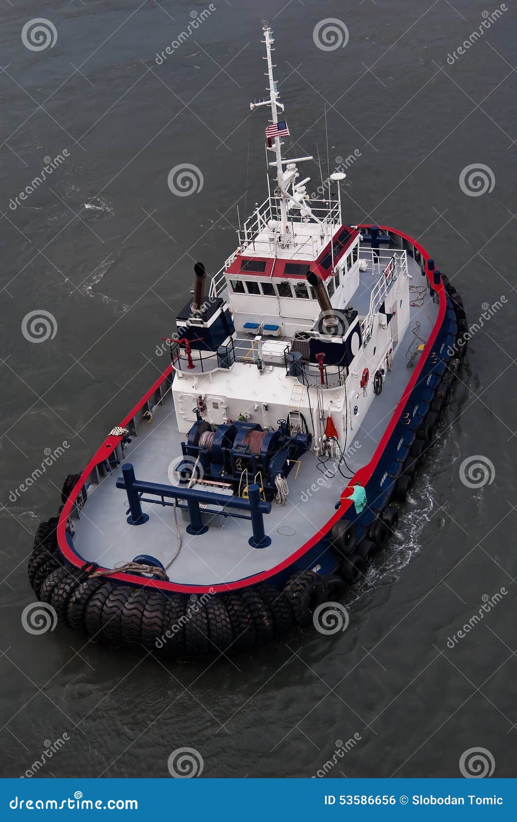 Tug boat stock photo. Image of industry, white, boat - 53586656