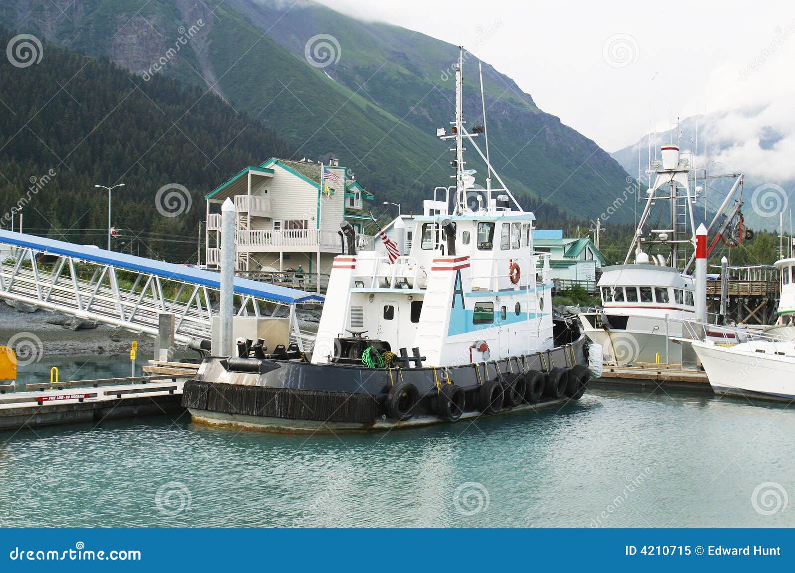Tug Boats stock image. Image of fishing, marina, harbor - 4210715