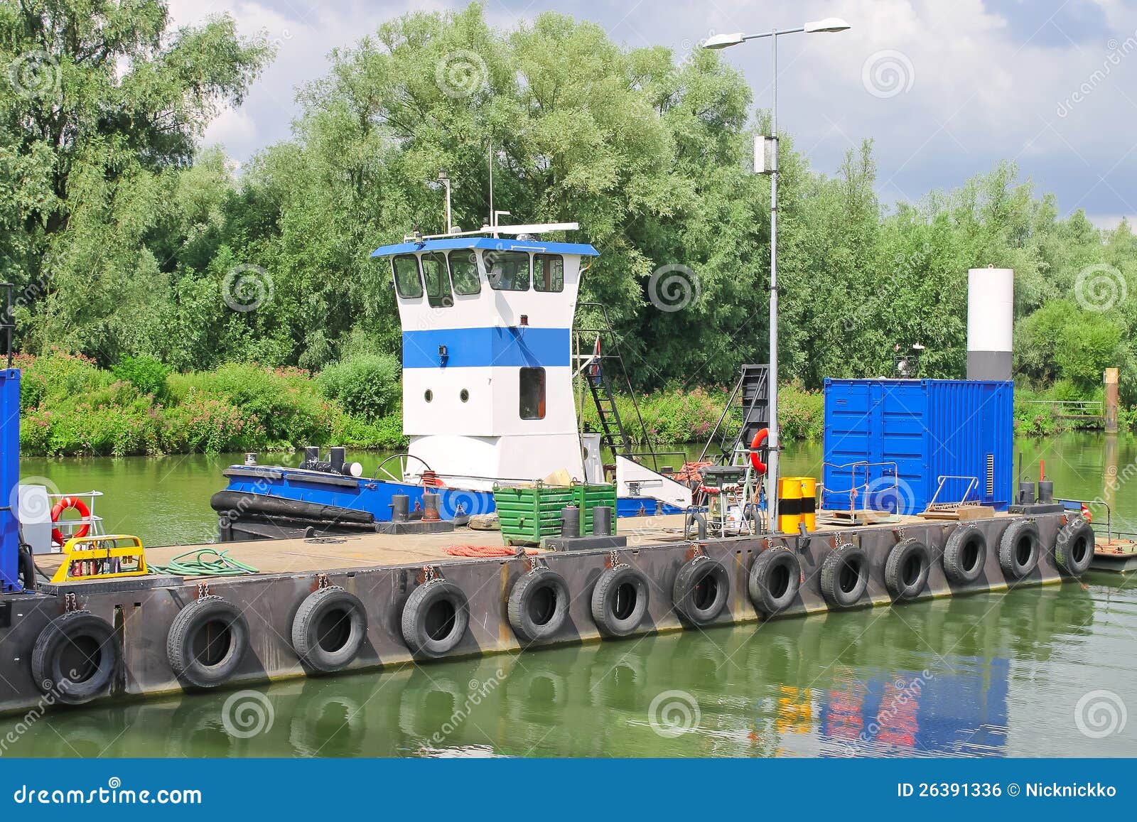Tug on the Dock Dutch Shipyard. Stock Photo - Image of river, plant ...