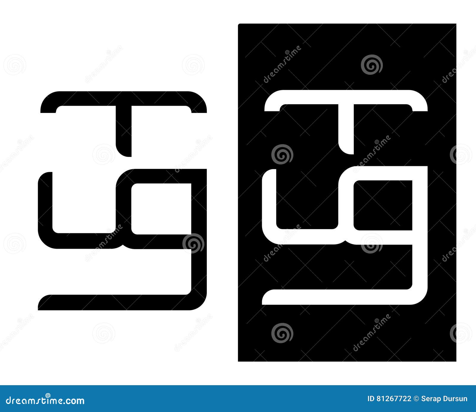 TUG Letter Logo stock vector. Illustration of card, concept - 81267722