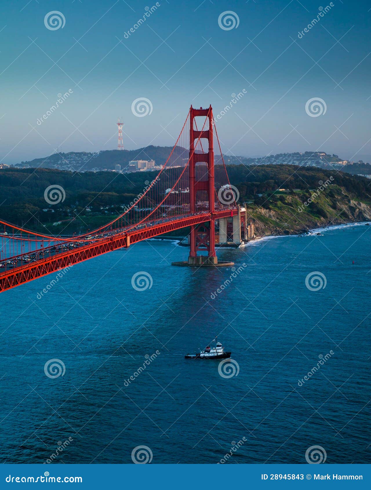 Tug under the Gate stock image. Image of bridge, gate - 28945843