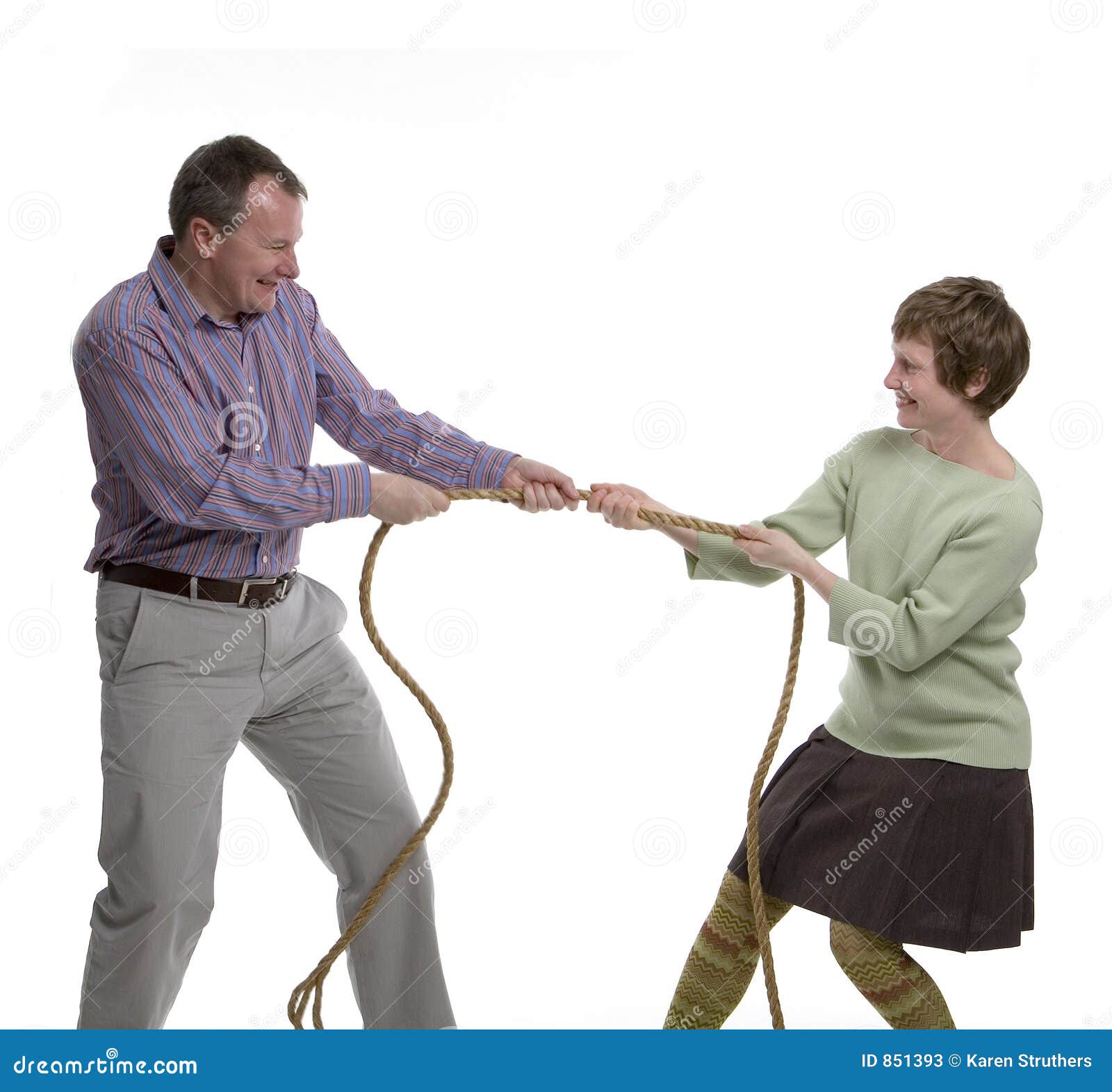 Tug of war stock image. Image of pair, caucasian, marriage - 851393
