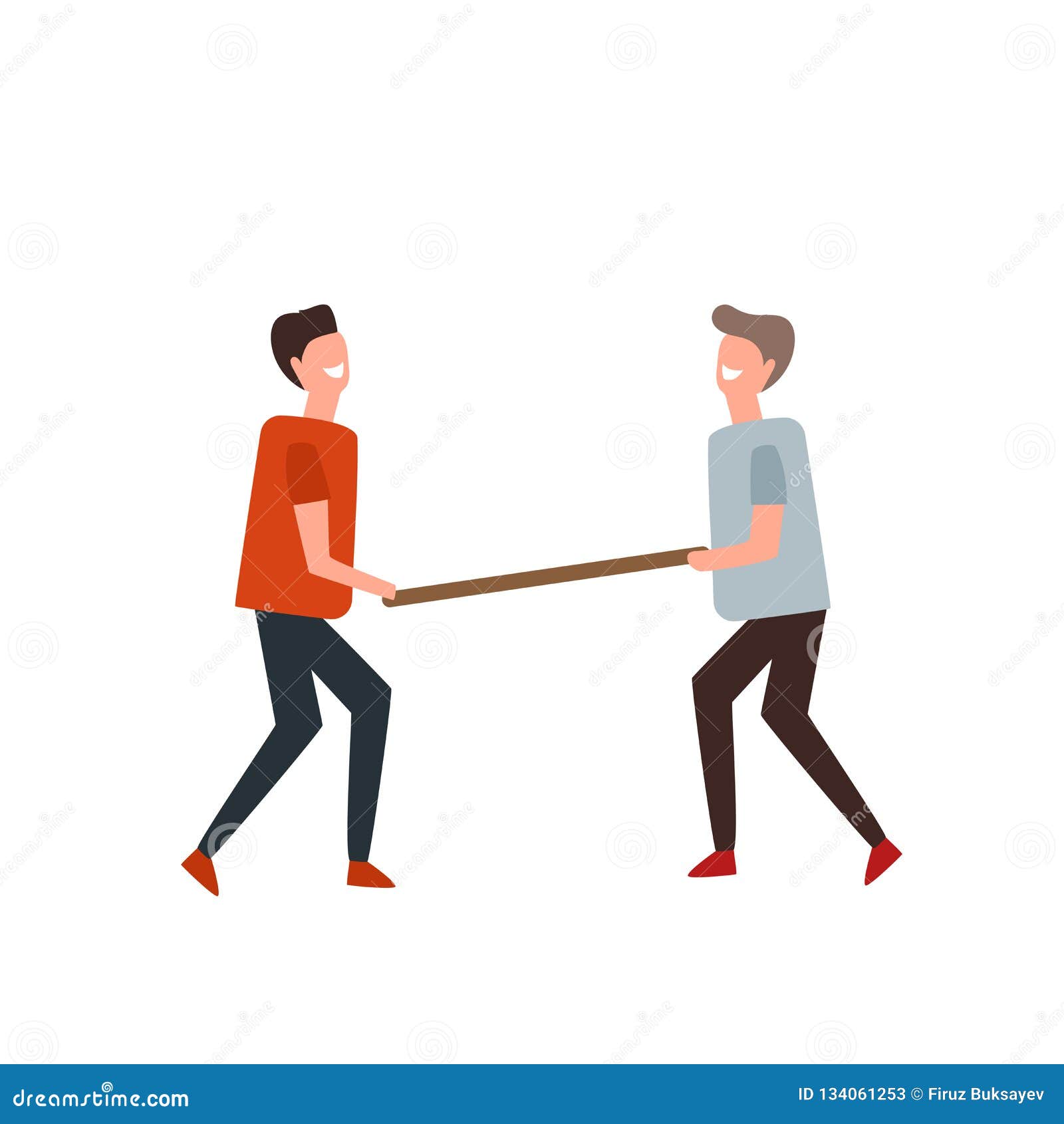 Tug of War Icon Vector Isolated on White Background, Tug of War Sign ...