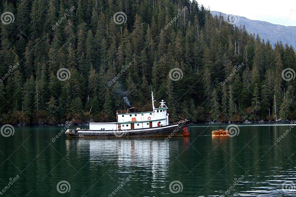 Tugboat in Alaska stock photo. Image of ocean, william - 13442472