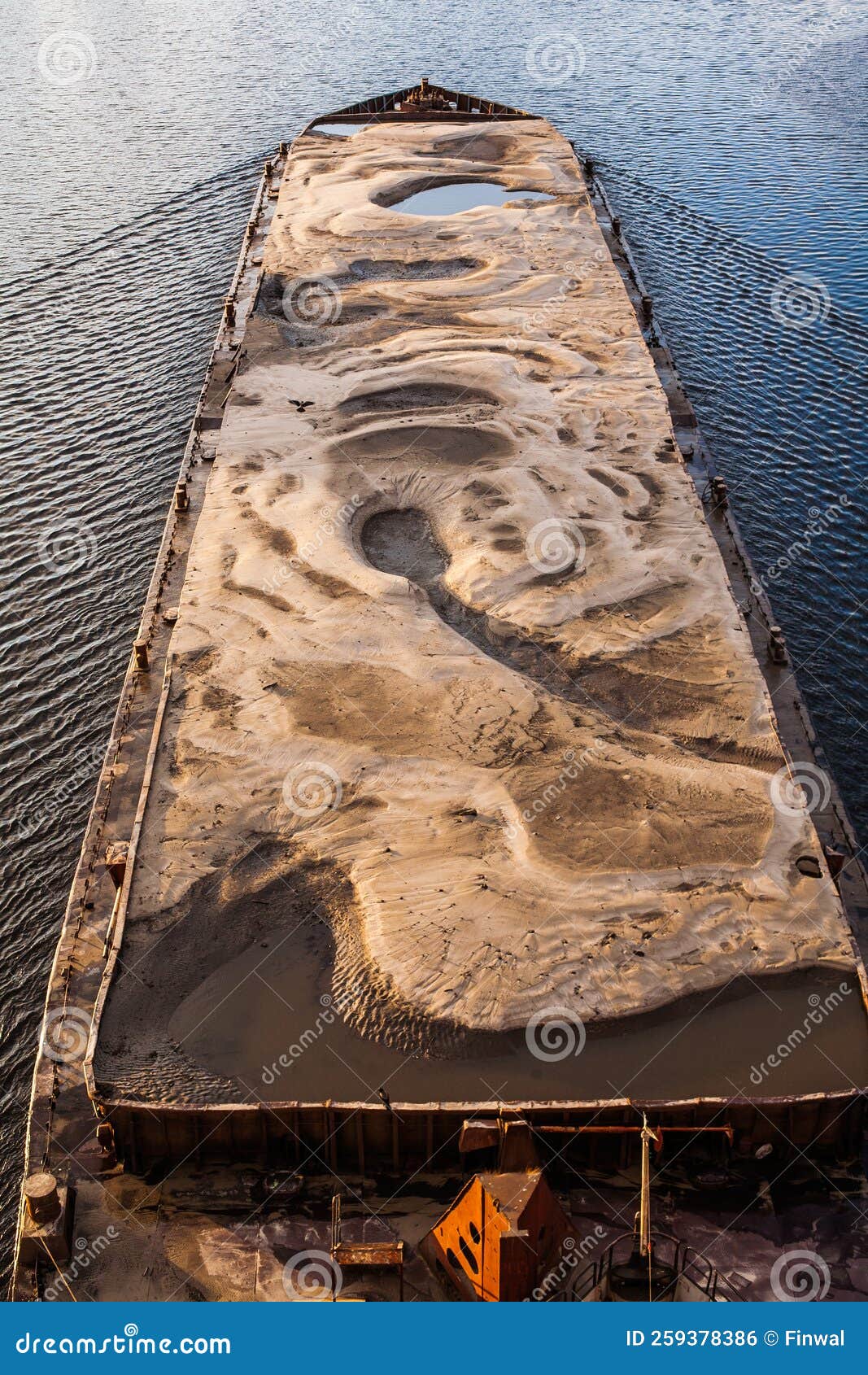 Tugboat pushing barge stock photo. Image of marine, logistics - 259378386