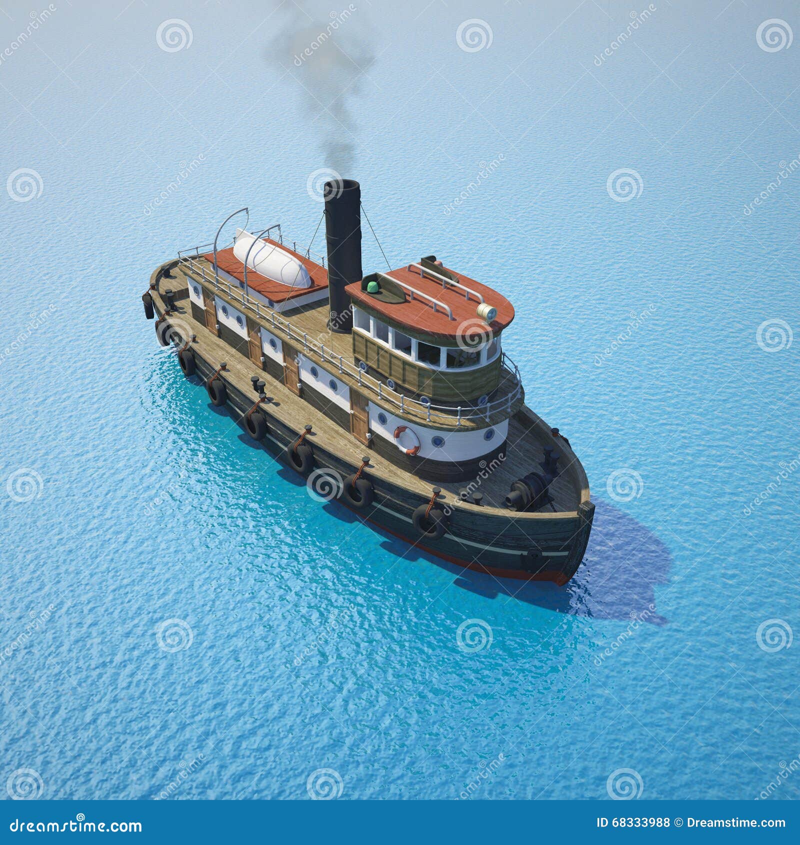 Tugboat on the water stock photo. Image of tank, background - 68333988