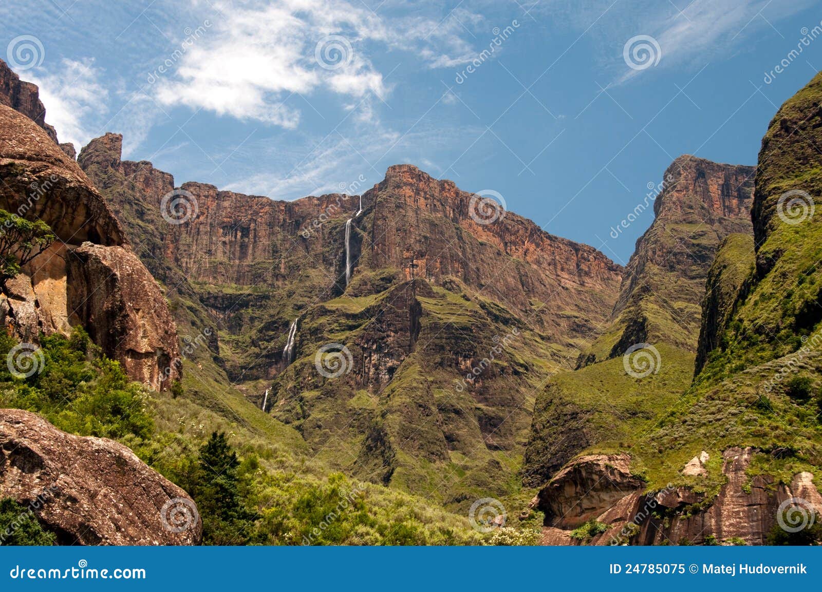 Tugela Falls stock image. Image of mountains, national - 24785075