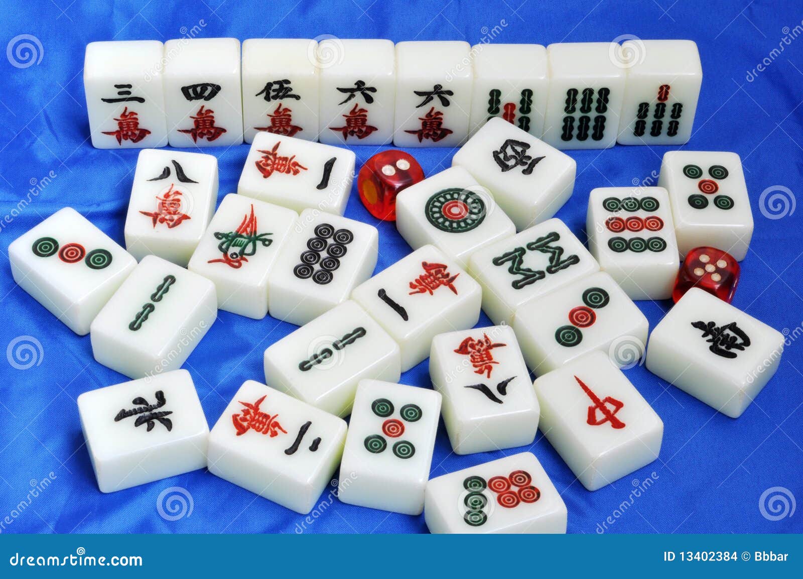 Tuiles de Mahjong photo stock. Image du asiatique, thé - 13402384