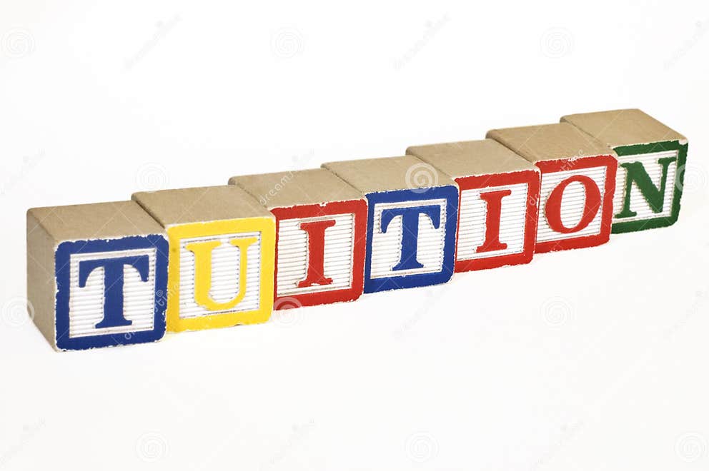 Tuition blocks stock photo. Image of finance, blocks - 10507210