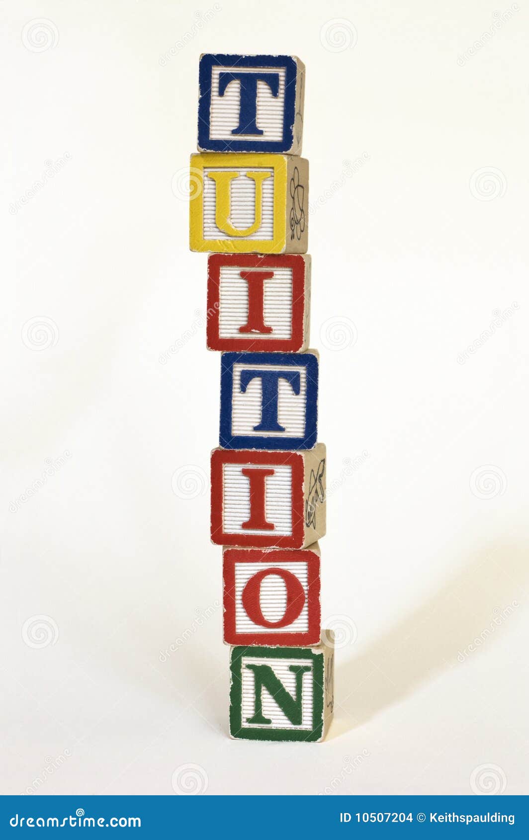 Tuition blocks vertical stock photo. Image of university - 10507204