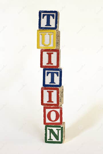 Tuition blocks vertical stock photo. Image of university - 10507204