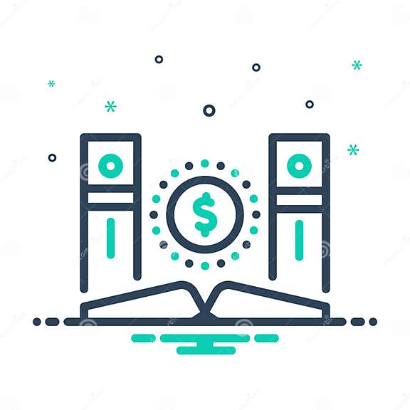 Mix Icon for Tuition Cost, Tuition and Teaching Stock Vector ...
