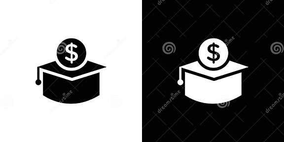 Tuition Fee Icon Logo Set Vector Stock Vector - Illustration of money ...