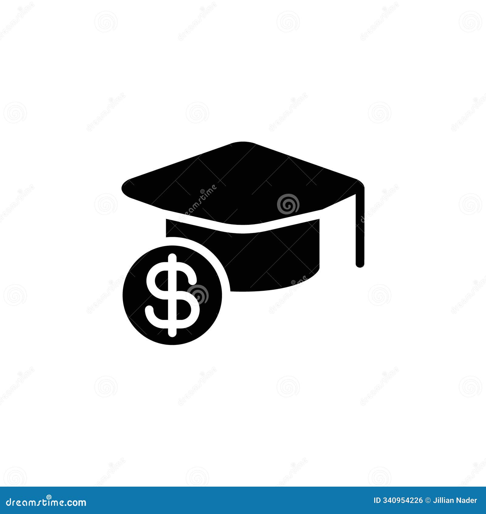 Tuition Fee Icon Web Design in Vector Stock Vector - Illustration of ...