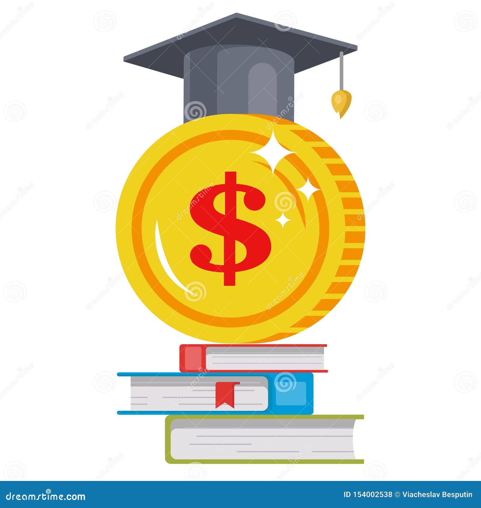 Tuition Fees. Image of a Coin in a Hat Stock Vector - Illustration of ... Tuition Fees. Image of a Coin in a Hat Stock Vector - Illustration of ...